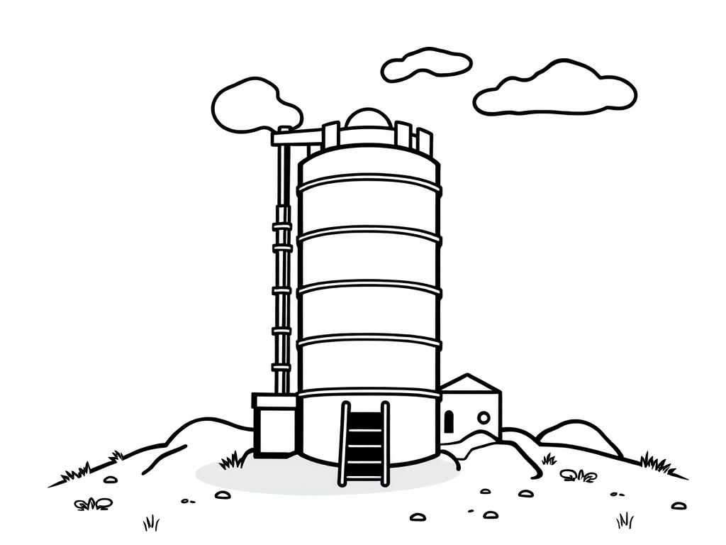 silo-black-and-white-clipart-cartoon – Ohio Valley Feed